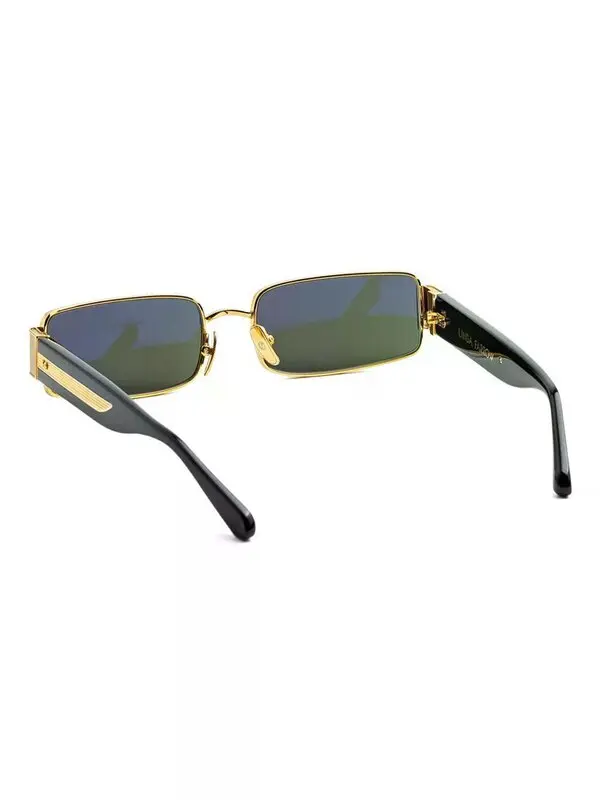 Linda Farrow Square-frame Sunglasses - Gold