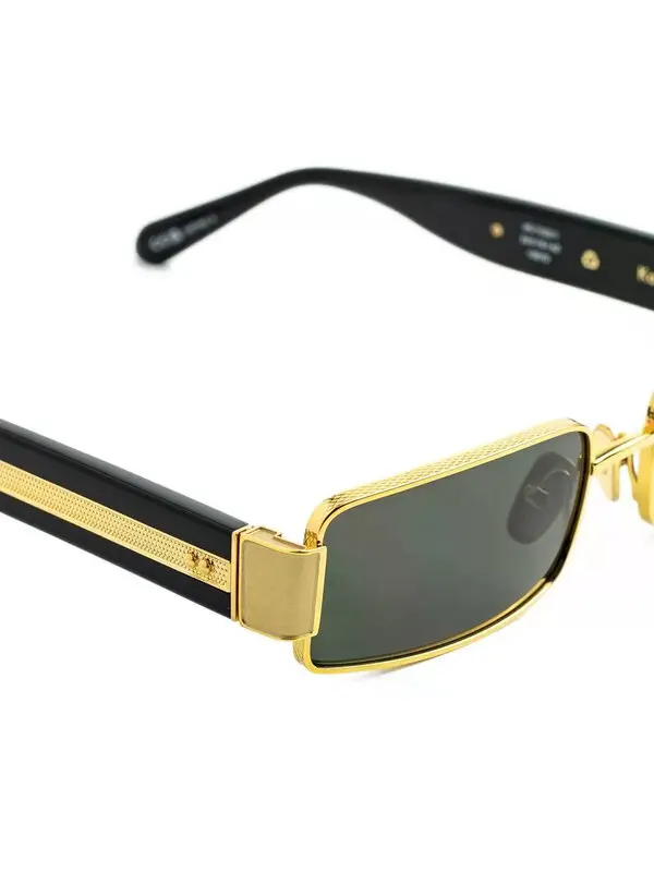 Linda Farrow Square-frame Sunglasses - Gold