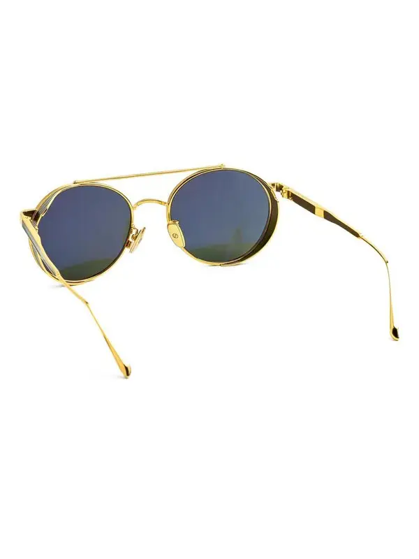 Linda Farrow Round Frame Sunglasses