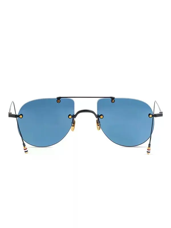 Thom Browne Pilot-frame Sunglasses - Black
