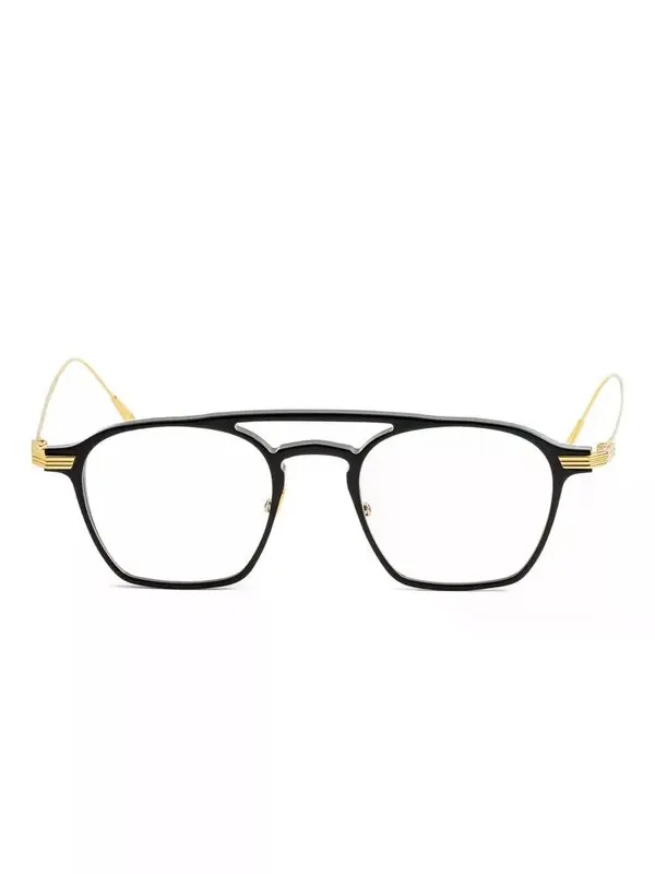 CUTLER & GROSS Square Frame Glasses - Black