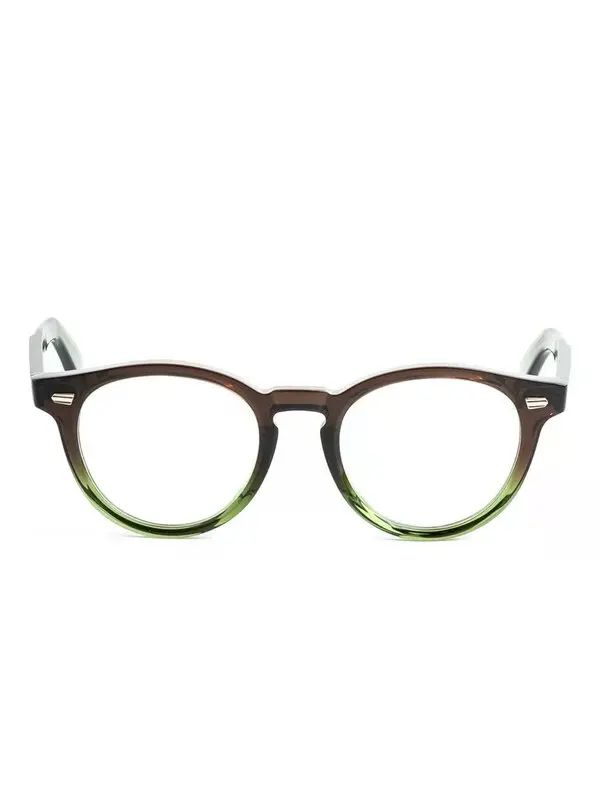 CUTLER & GROSS Round-frame Glasses - Green
