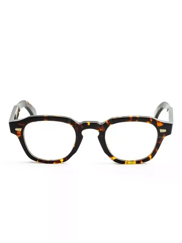 CUTLER & GROSS Square Frame Glasses - Brown