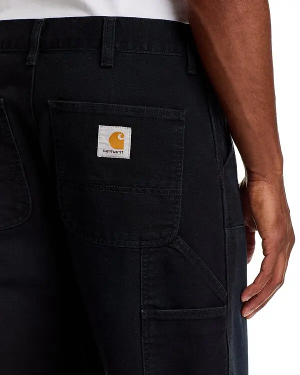 Carhartt Work In Progress Double Knee Pants - Black Stone Canvas