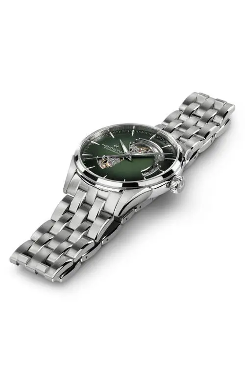 Hamilton Jazzmaster Open Heart Automatic Bracelet Watch - Green