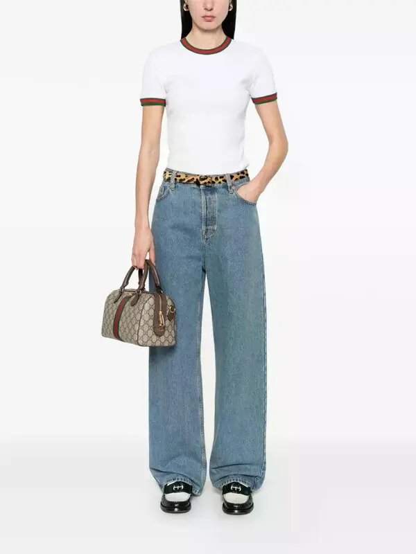 Gucci Logo Patch Jeans