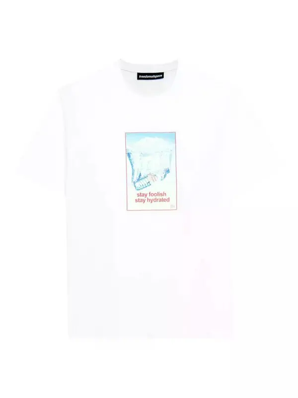 FREEDOM OF SPACE Cotton T-shirt - White