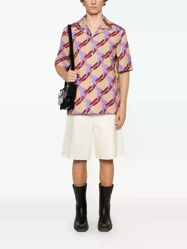 Gucci Printed Poplin Shirt - Neutrals
