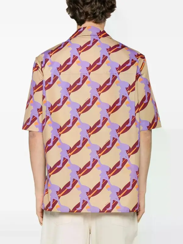 Gucci Printed Poplin Shirt - Neutrals