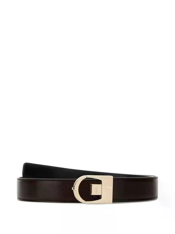 Saint Laurent Reversible Belt - Black