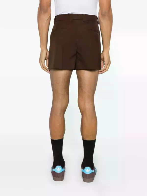 Gucci Twill Wool Shorts - Brown