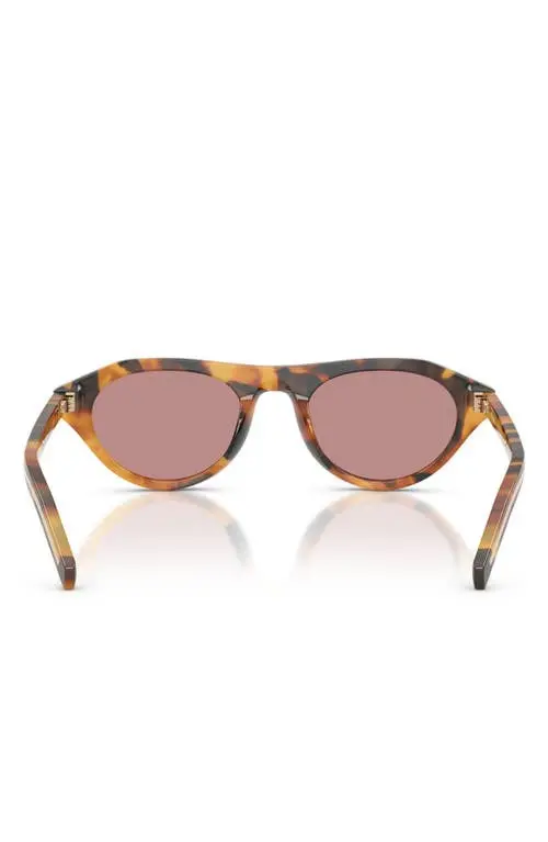 Prada 52mm Polarized Irregular Sunglasses