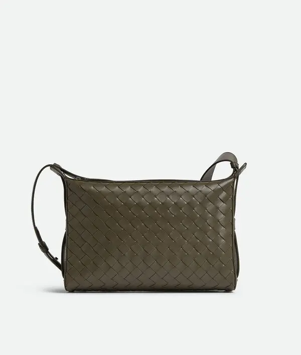 Bottega Veneta Intrecciato Leather Cross-body Bag - Cypress