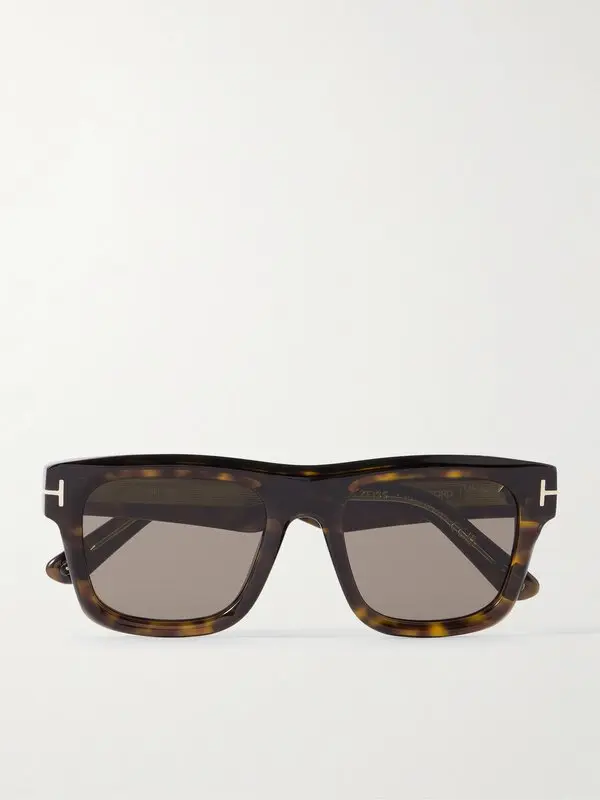 TOM FORD Square-frame Acetate Sunglasses - Tortoiseshell