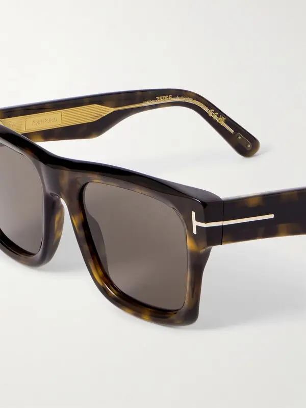 TOM FORD Square-frame Acetate Sunglasses - Tortoiseshell