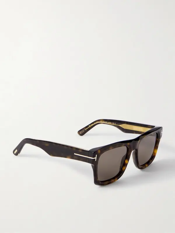 TOM FORD Square-frame Acetate Sunglasses - Tortoiseshell