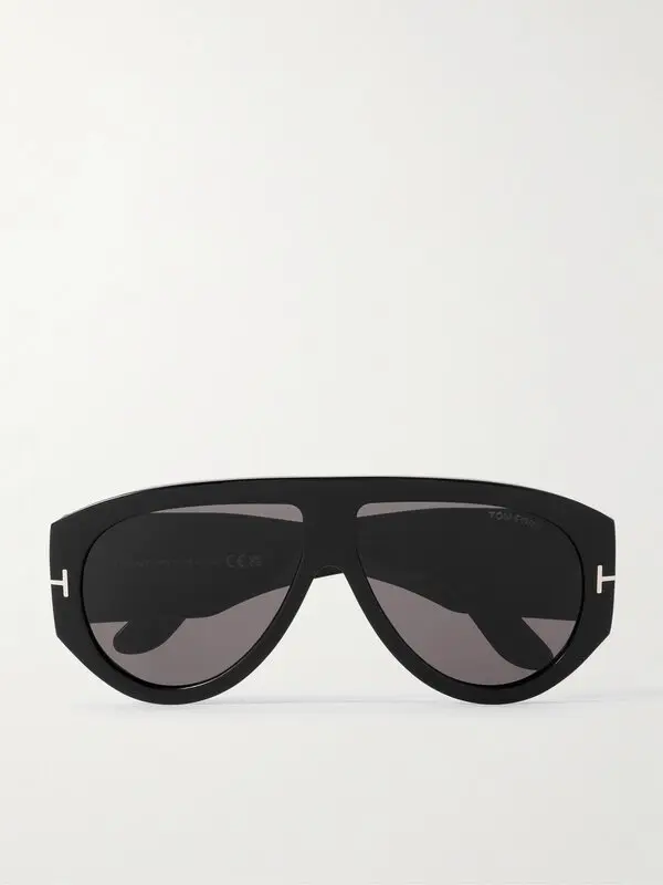 TOM FORD Bronson Aviator-style Sunglasses - Black