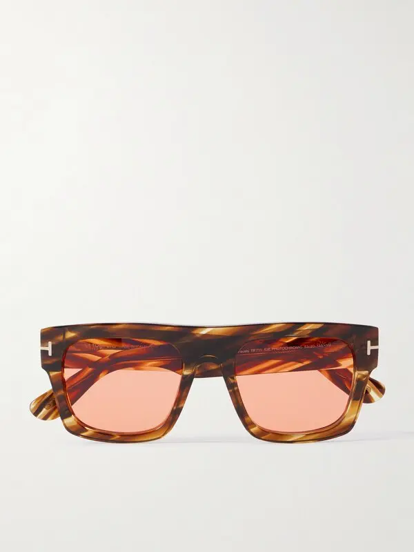 TOM FORD Fausto Square-frame Sunglasses - Tortoiseshell