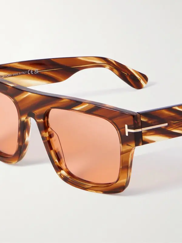 TOM FORD Fausto Square-frame Sunglasses - Tortoiseshell