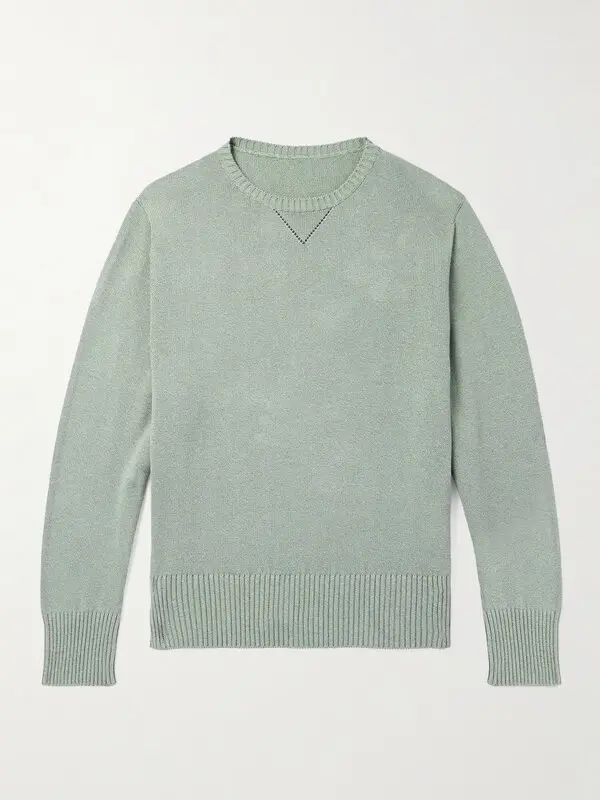 STOFFA Slim-fit Cotton Sweater