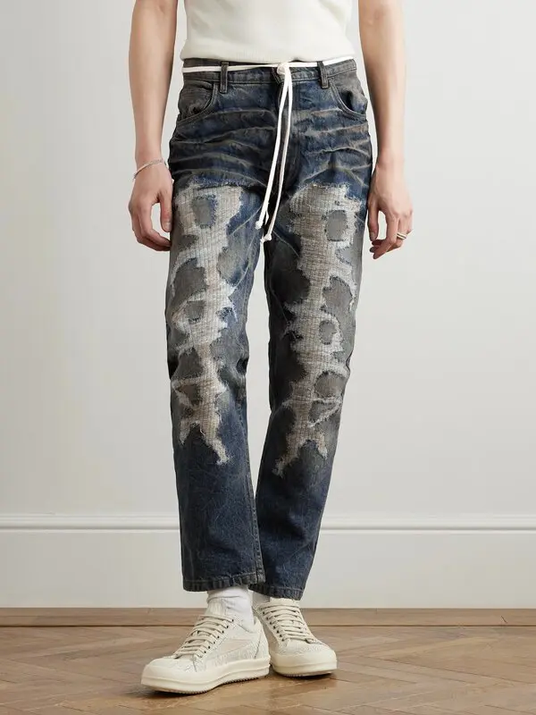 RRR123 Fathers Engine Slim-fit Straight-leg Jeans