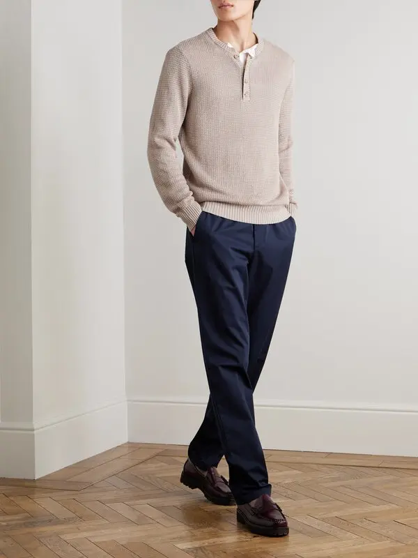 Oliver Peoples Ashdown Straight-leg Cotton-twill Trousers