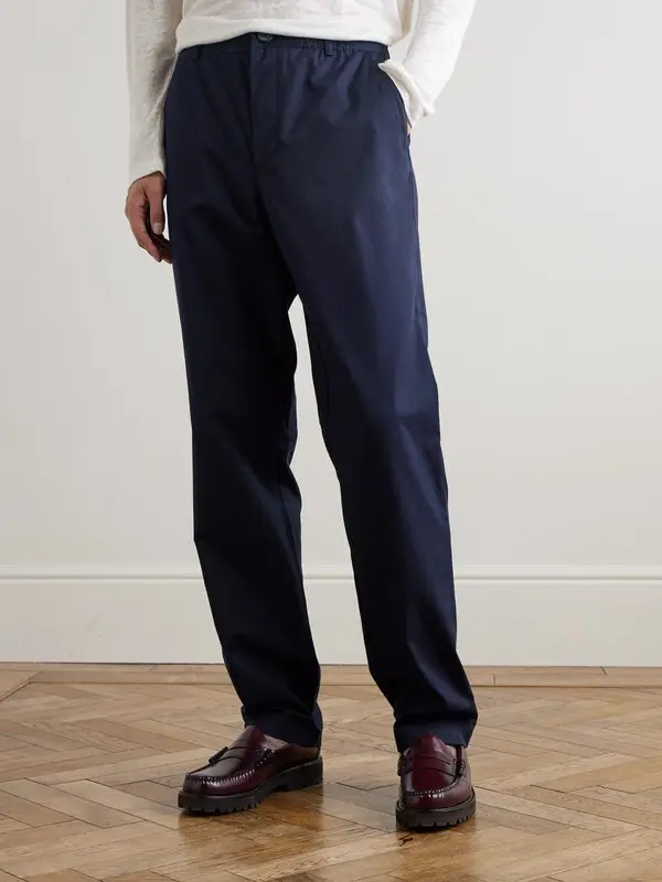 Oliver Peoples Ashdown Straight-leg Cotton-twill Trousers