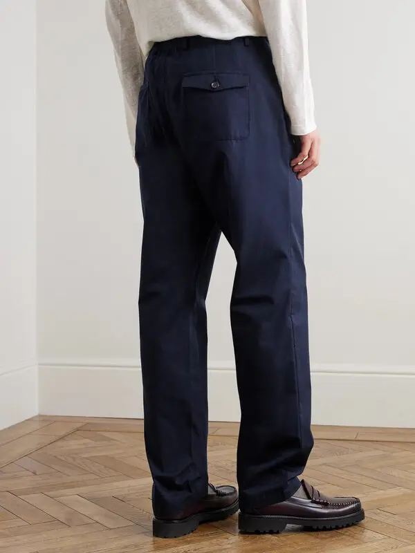Oliver Peoples Ashdown Straight-leg Cotton-twill Trousers