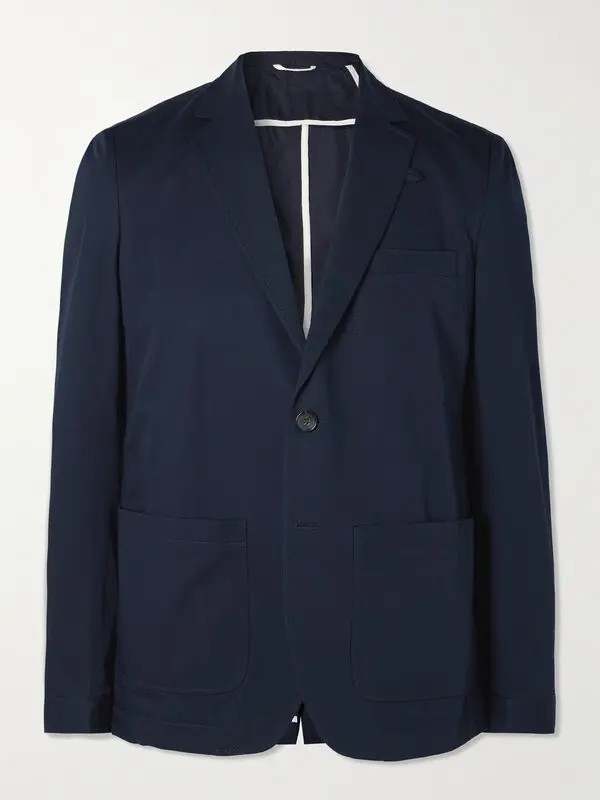 Oliver Peoples Theobald Slim-fit Unstructured Cotton Suit Jacket