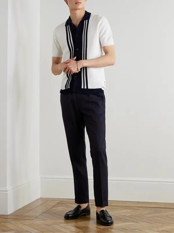 Orlebar Brown Tiernan Striped Mercerised Organic Cotton-piqué Shirt