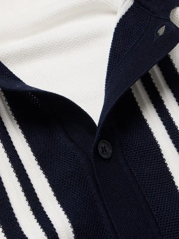 Orlebar Brown Tiernan Striped Mercerised Organic Cotton-piqué Shirt