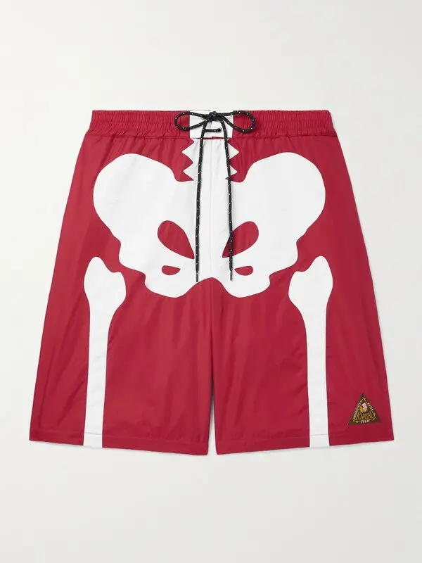 Kapital Panelled Swim Shorts - Red