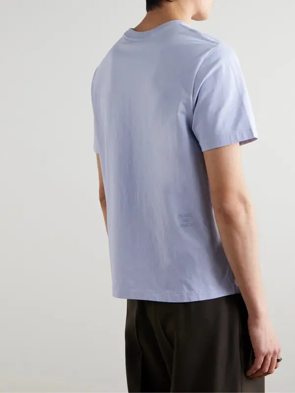 FRAME Cotton-jersey T-shirt - Blue