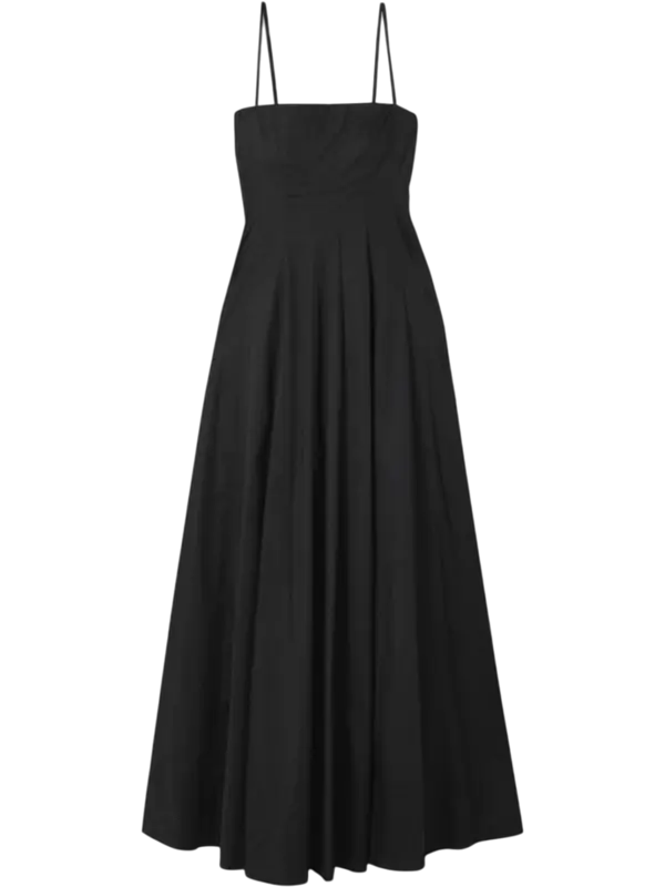 Staud Cotton-blend Poplin Maxi Dress