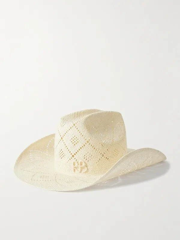 Ruslan Baginskiy Cowboy Straw Hat - Ivory