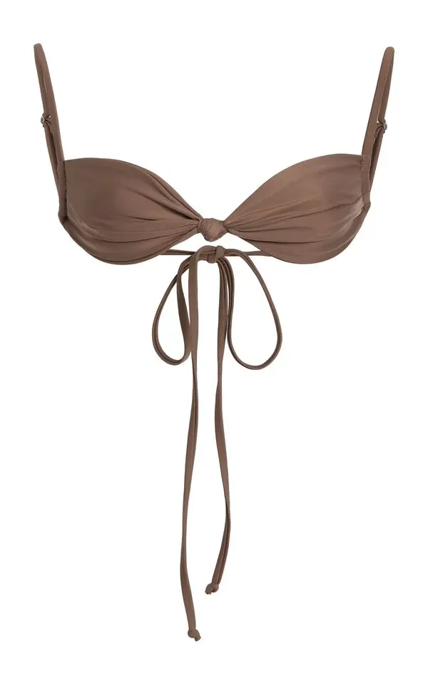 MARE PERPETUA Blossom Bikini Top - Brown