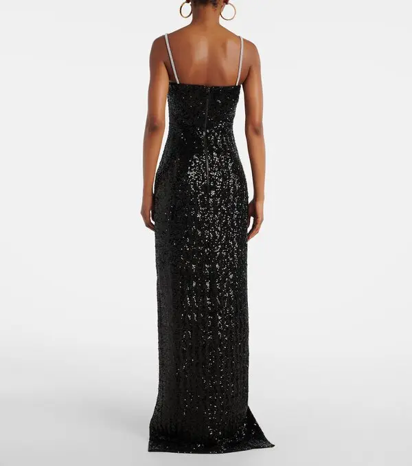Balmain Embellished Crepe Gown