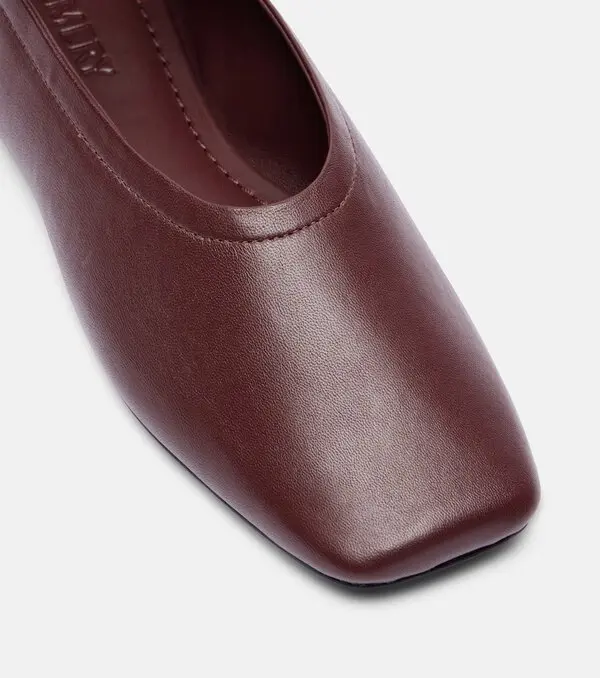 A.emery Steele Leather Flat - Burgundy