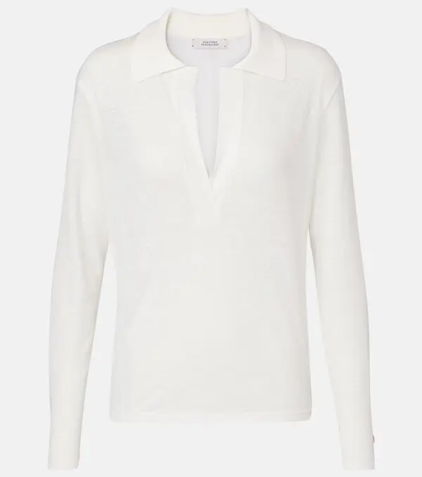 Dorothee Schumacher Natural Ease Long-sleeve Polo Sweater