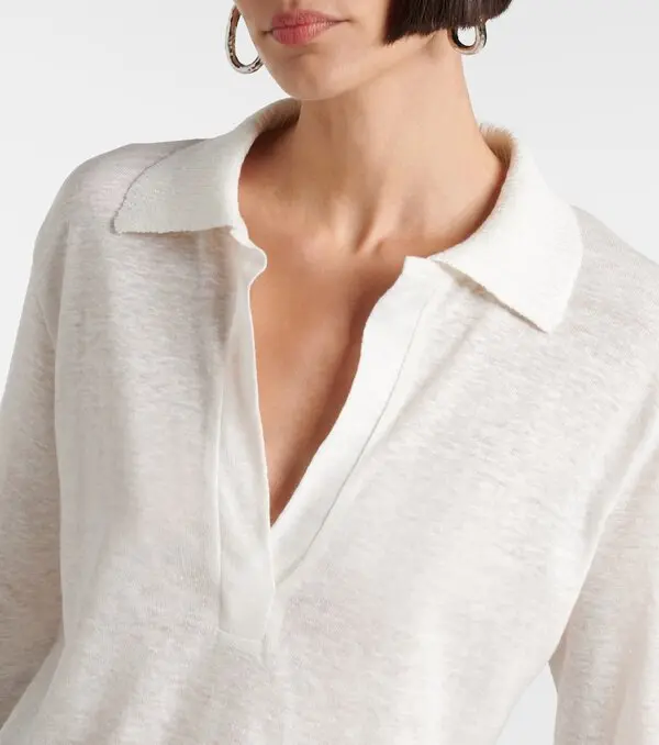 Dorothee Schumacher Natural Ease Long-sleeve Polo Sweater