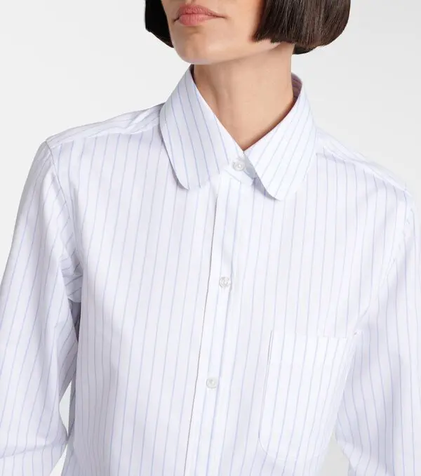 Thom Browne Pinstripe Cotton Poplin Shirt