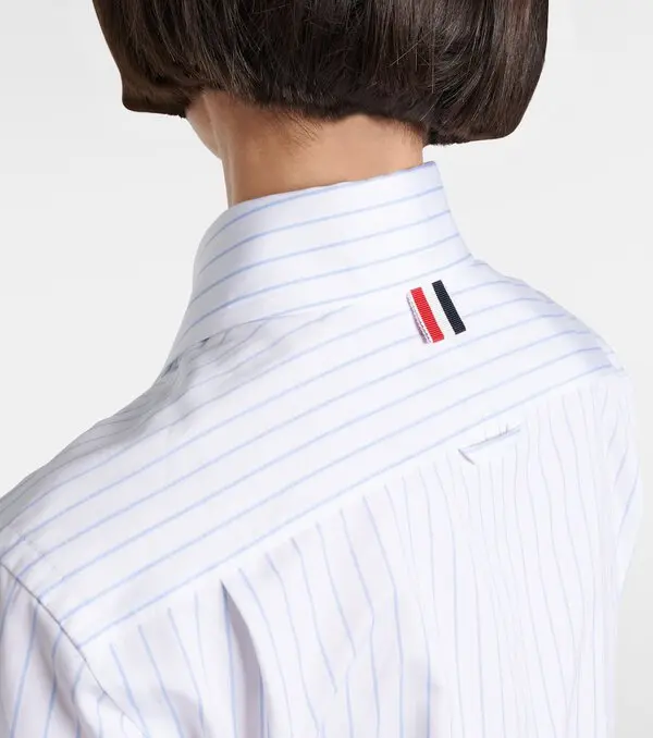 Thom Browne Pinstripe Cotton Poplin Shirt