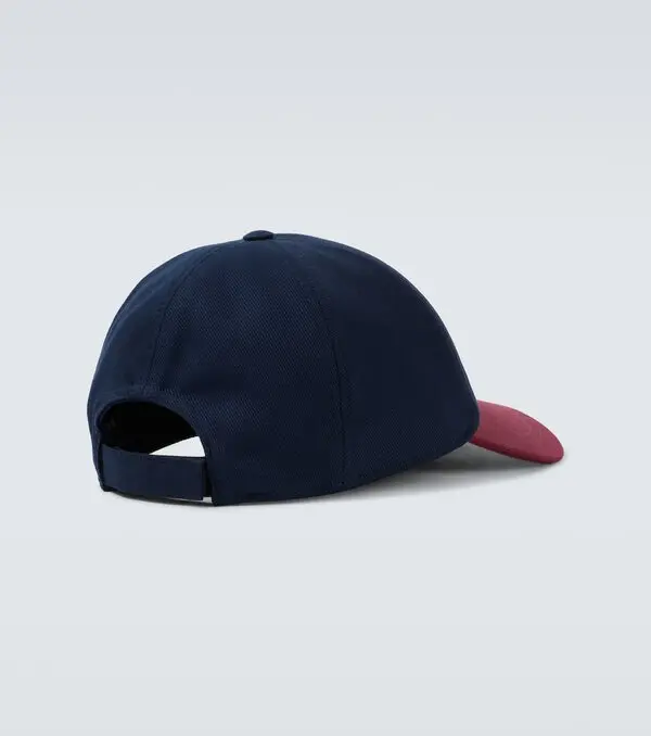 Miu Miu Logo Cotton Drill Baseball Cap