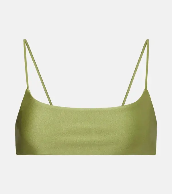 Jade Swim Muse Scoop Bikini Top - Green