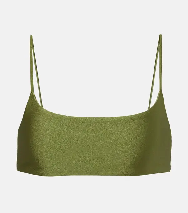 Jade Swim Muse Scoop Bikini Top - Green