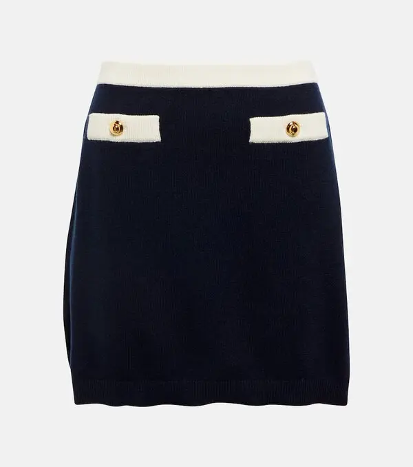 Miu Miu Cashmere Mini Skirt