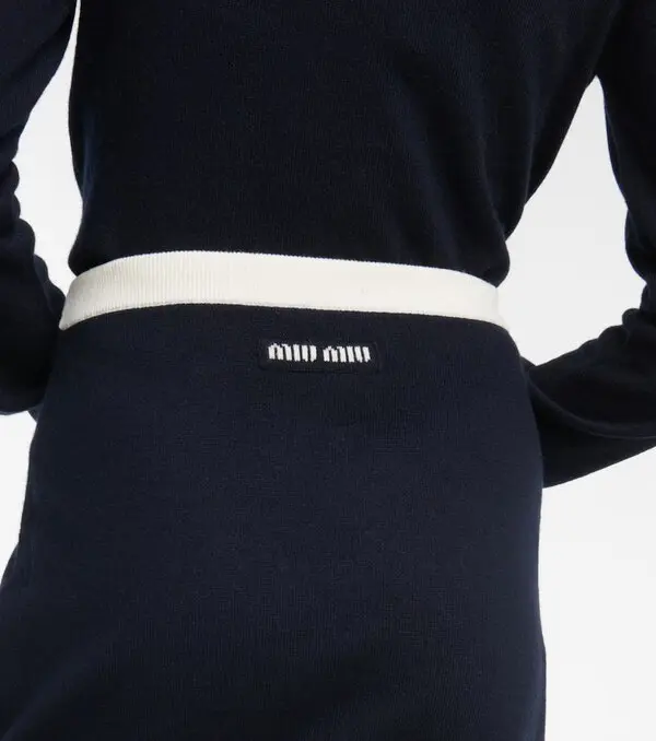 Miu Miu Cashmere Mini Skirt