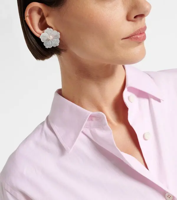 JENNIFER BEHR Zia Faux-pearl Earrings - White