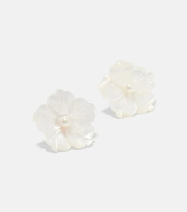JENNIFER BEHR Zia Faux-pearl Earrings - White