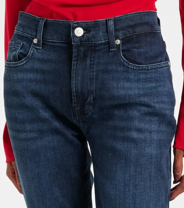 7 For All Mankind Relaxed Skinny Cropped Jeans